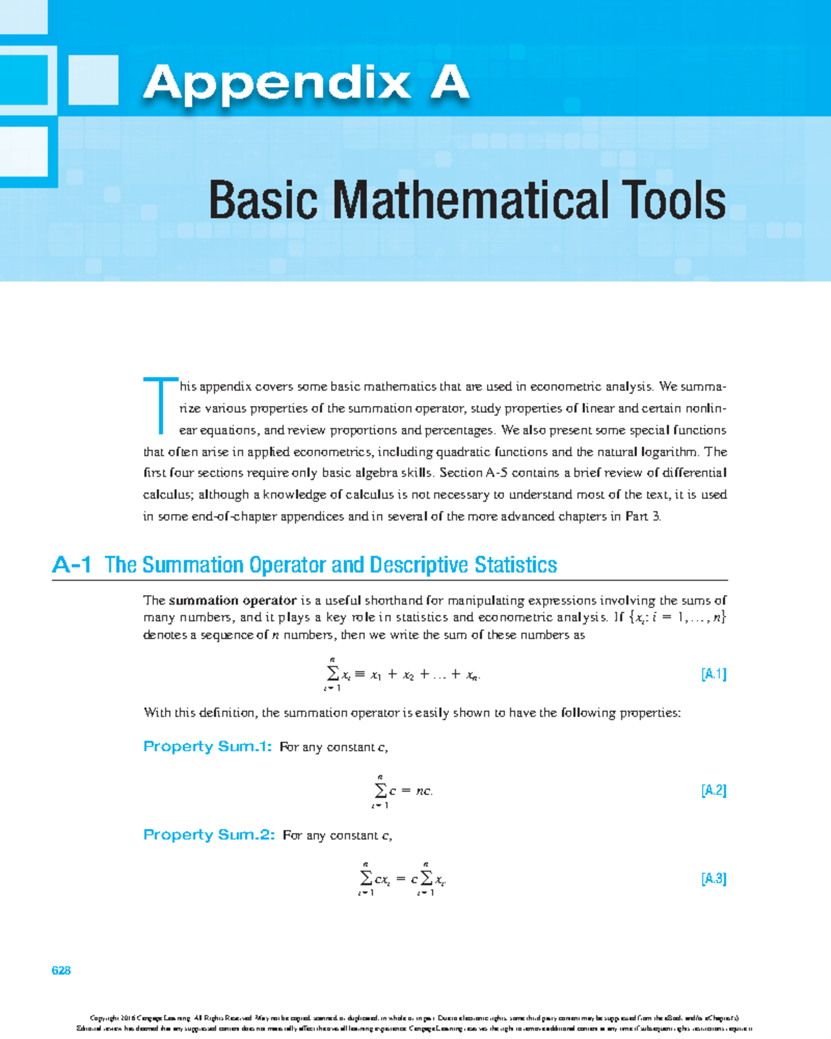 附录 - ljh - 628 Basic Mathematical Tools Appendix A T his appendix ...