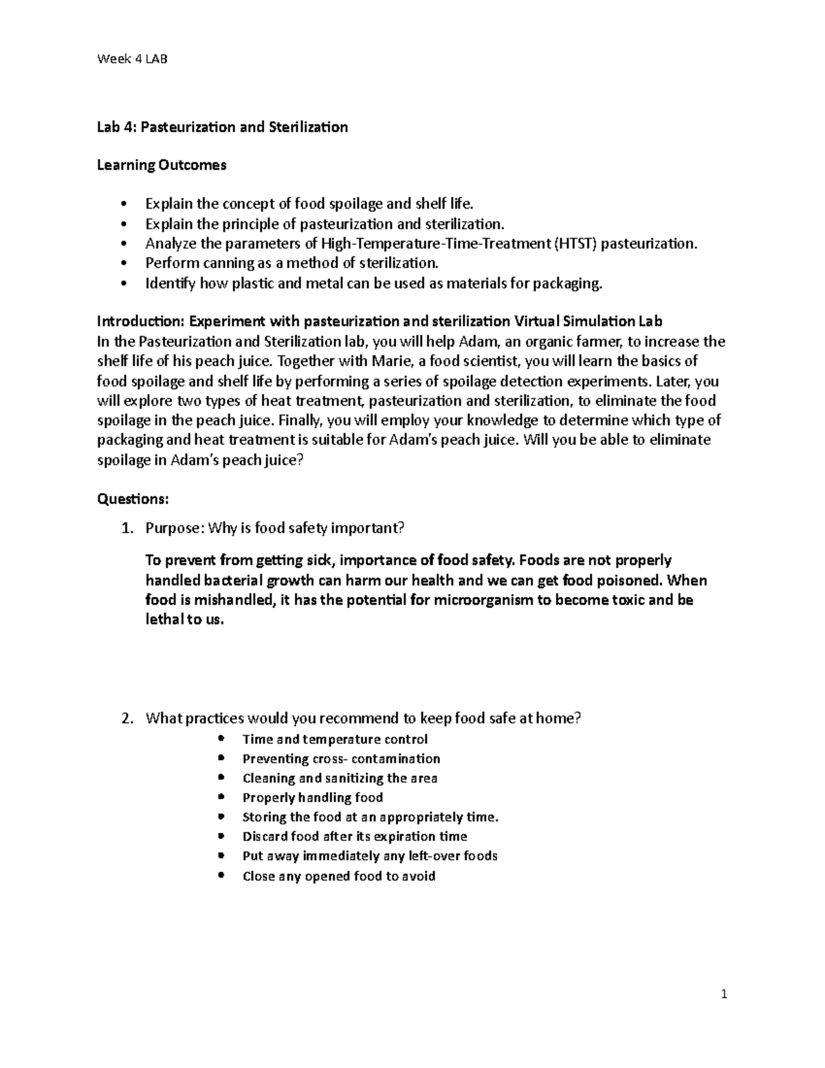 Week 3 & Week 4 Laboratory Homework study guide also - Week 4 LAB Lab 4 ...