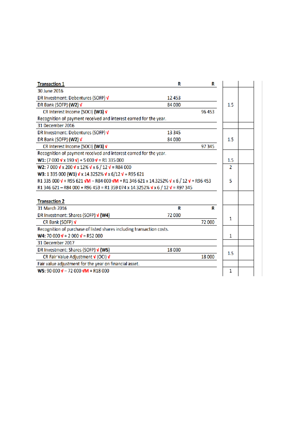 Tutorial 7 Solution - Transaction 2 31 December 2016 An investment in ...