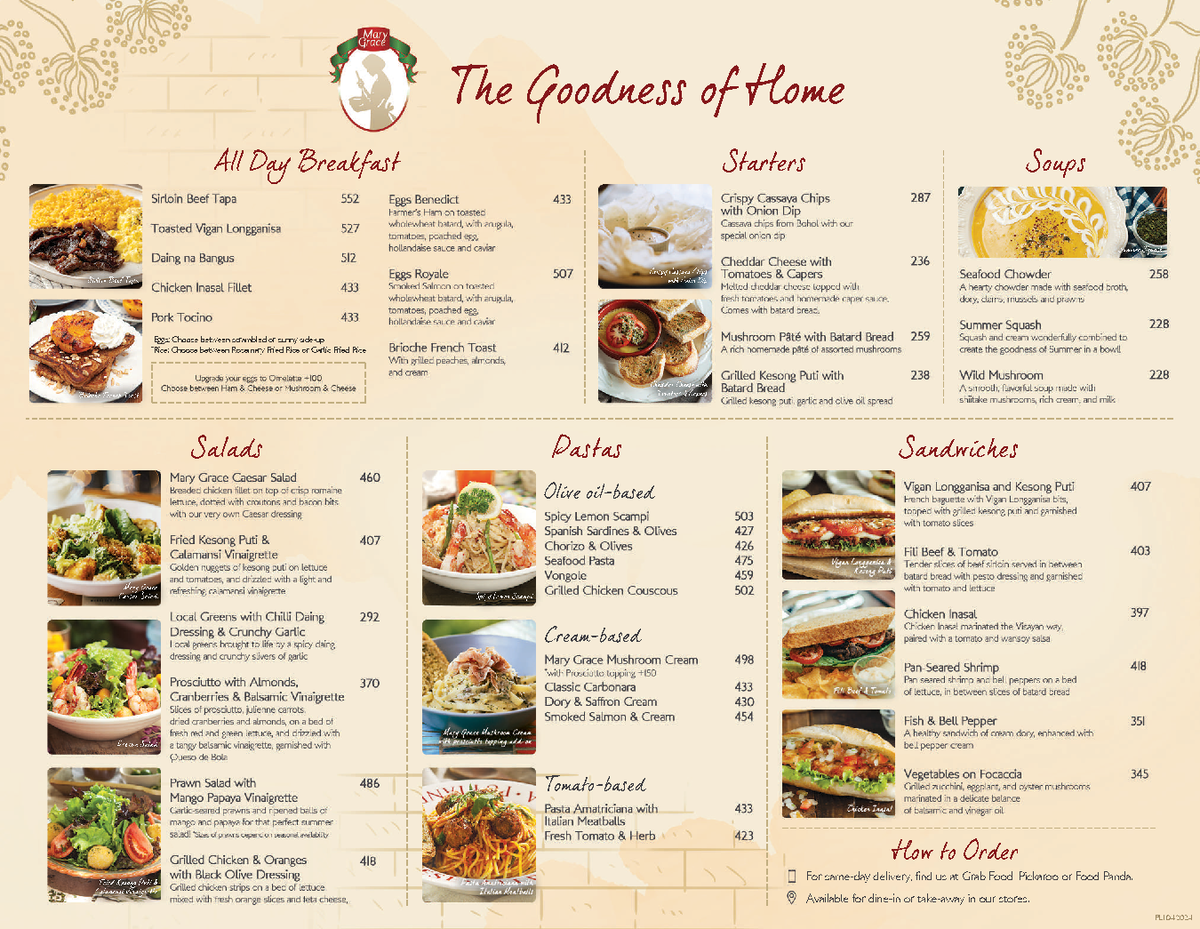 Cafe menu april 2024 - Not applicable - AllDayBreakfast *Eggs ...