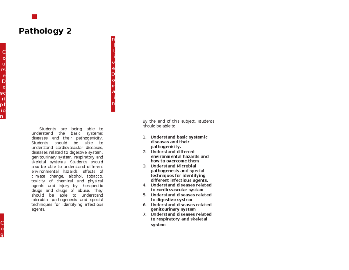 TOS Pathology 2 - I want to download documents - Pathology 2 C o u rs e ...