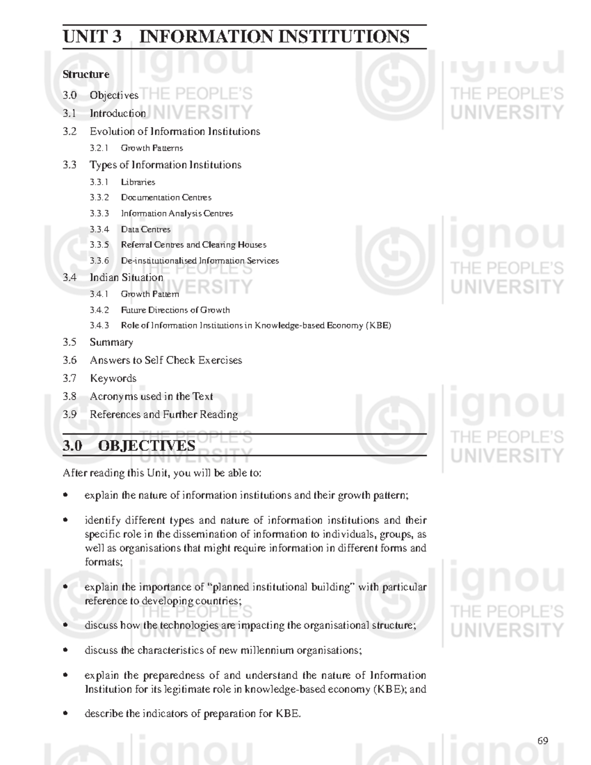 Unit-3 - IGNOU - Types of Libraries UNIT 3 INFORMATION INSTITUTIONS Structure 3 Objectives 3 ...