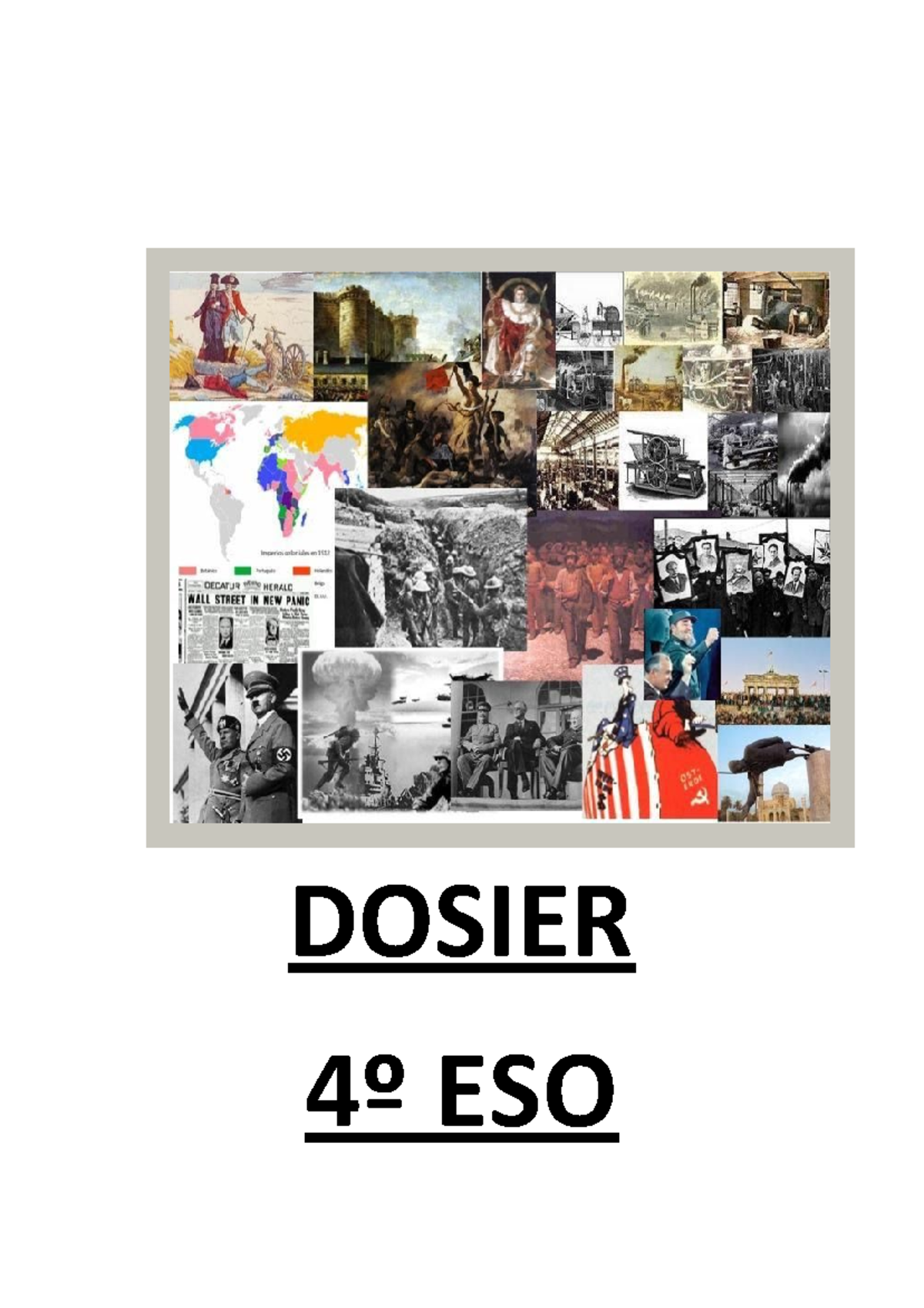 Dosier 4 ESO 3ª Evaluación 2 version - DOSIER 4º ESO 3ª EVALUACIÓN Nombre del alumno: Clara Ros ...