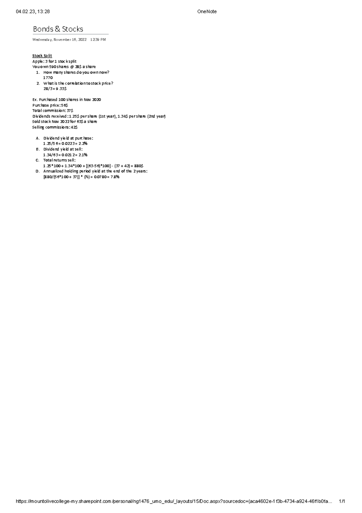 FIN 210 Chapters 14 15 - 04.02, 13:28 OneNote - Studocu