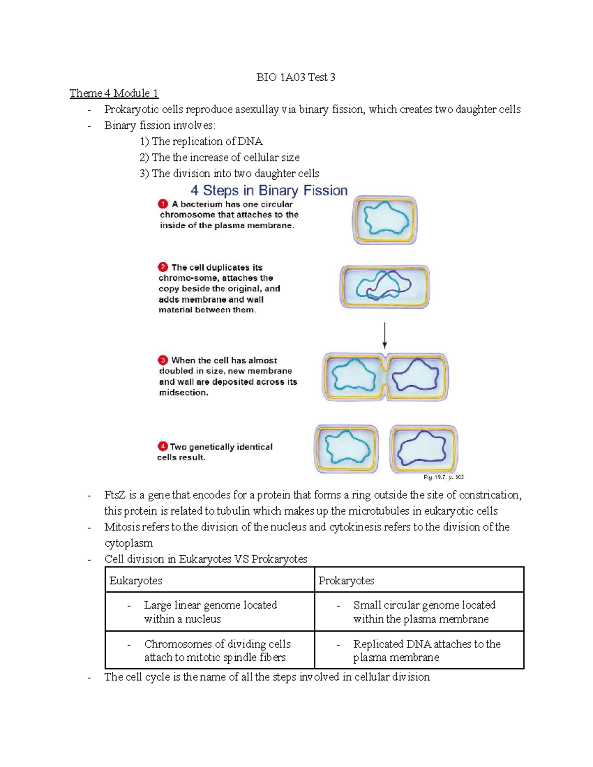 BIO 1A03 Test 3 Textbook Notes - BIO 1A03 Test 3 Theme 4 Module 1 ...