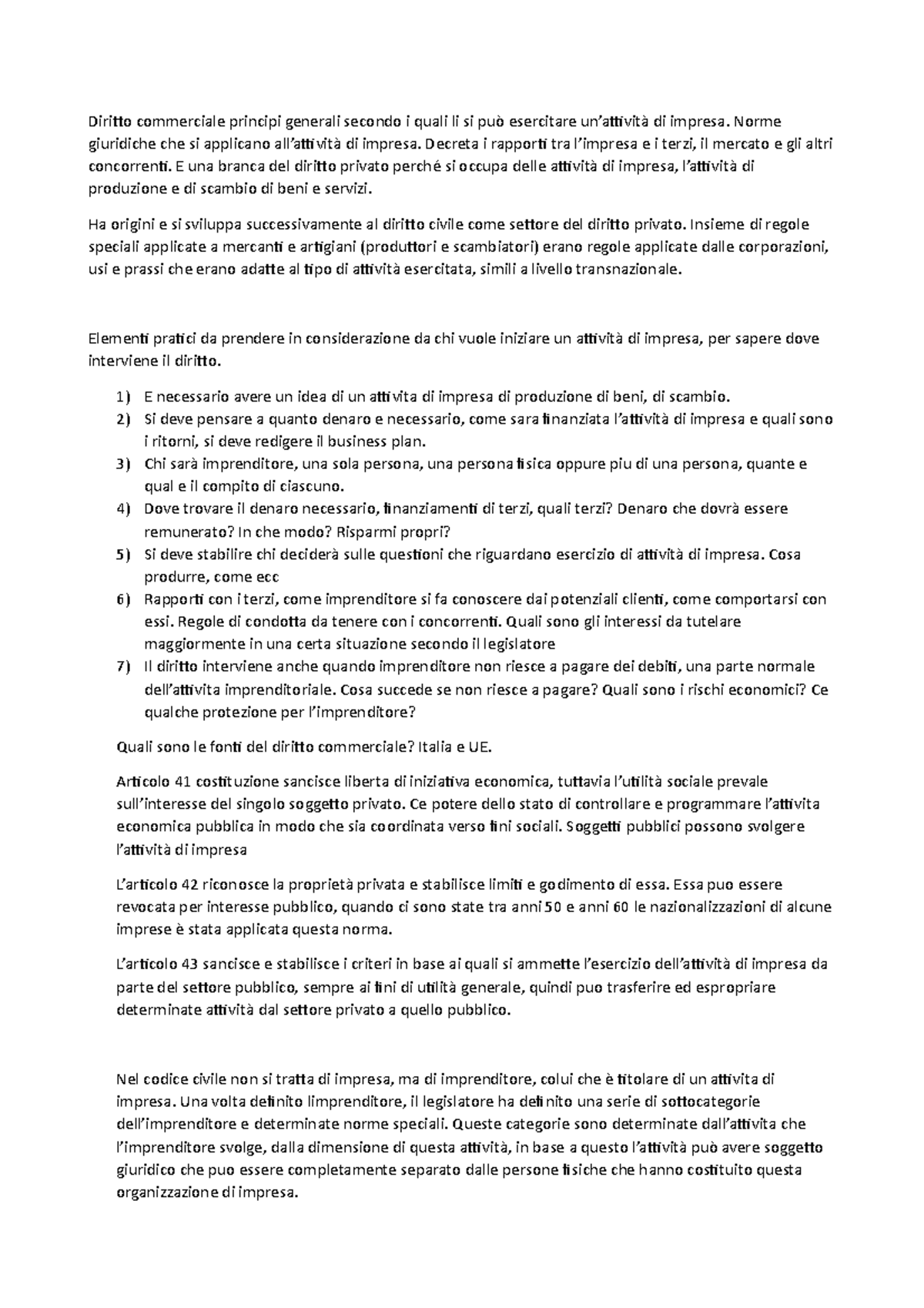 Lezione 1 - - Studocu