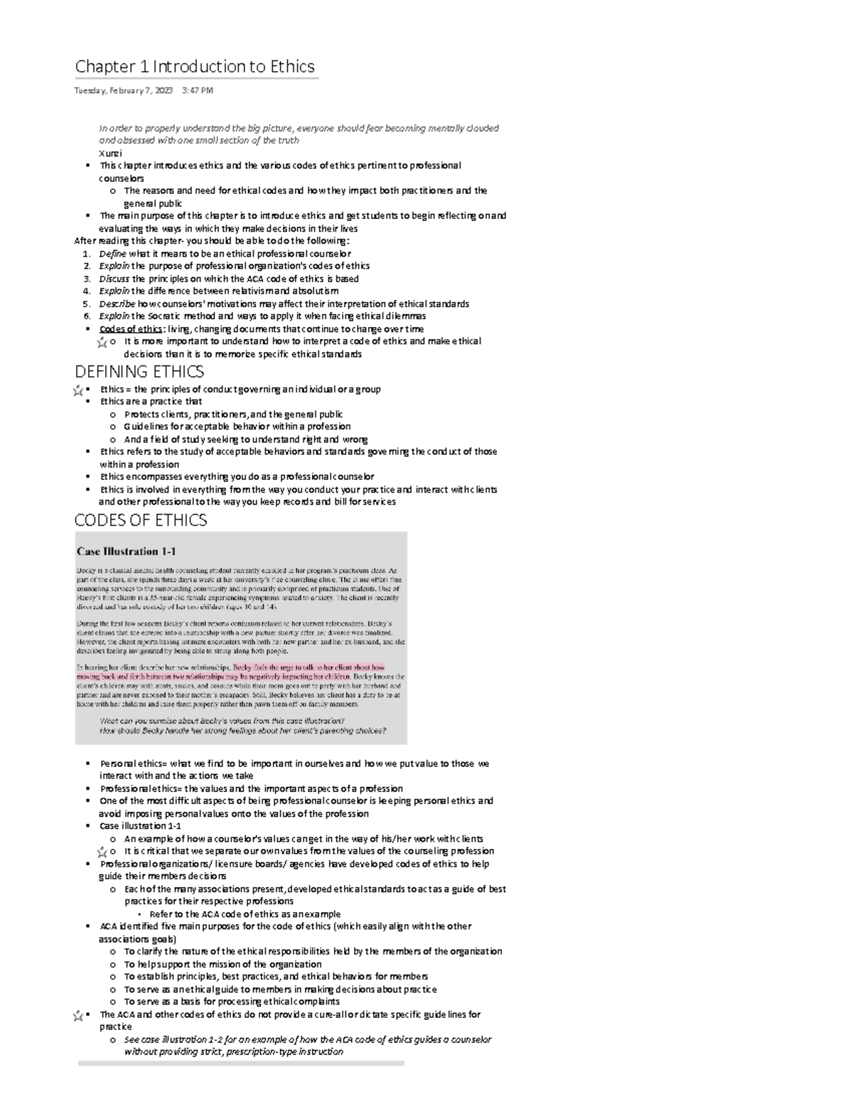 Ethics of Behavioral health science chapter 1 - Chapter 1 Introduction ...