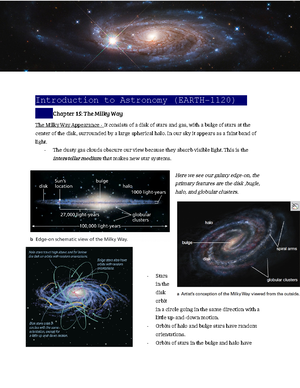 Intro to Astronomy - 6 - Detailed, organized notes with bullet points ...