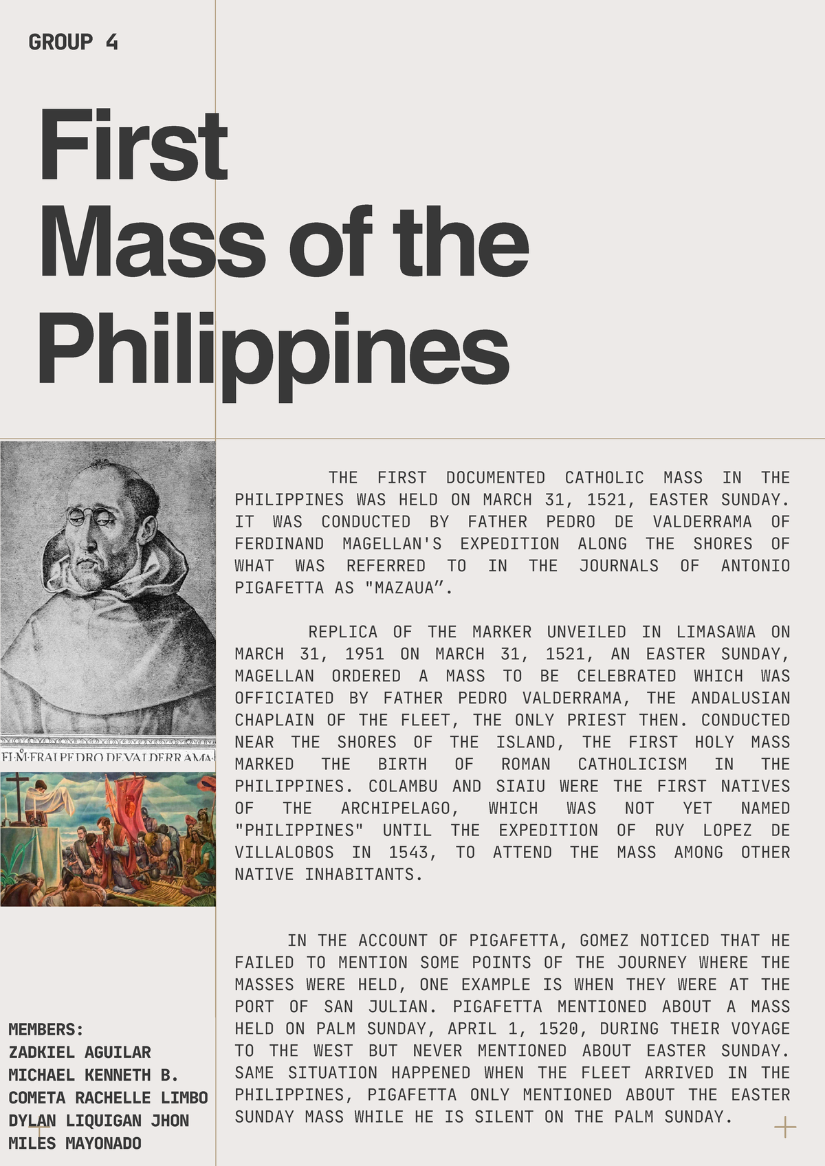 Group-4 the-first-mass-of-the-Philippines-1 - Philippines 20 30 THE ...