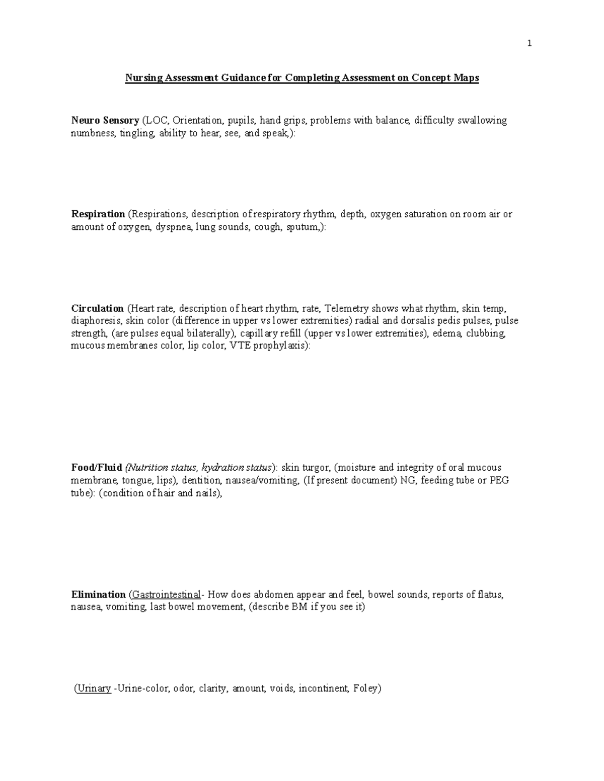 Nursing Assessment Guidance-1 - Studocu