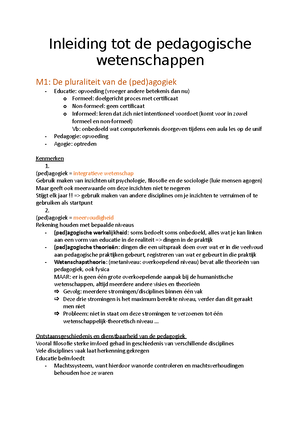 Smaenvatting pedagogie - Inleiding Wie zijn goede ouders? Gezin ...