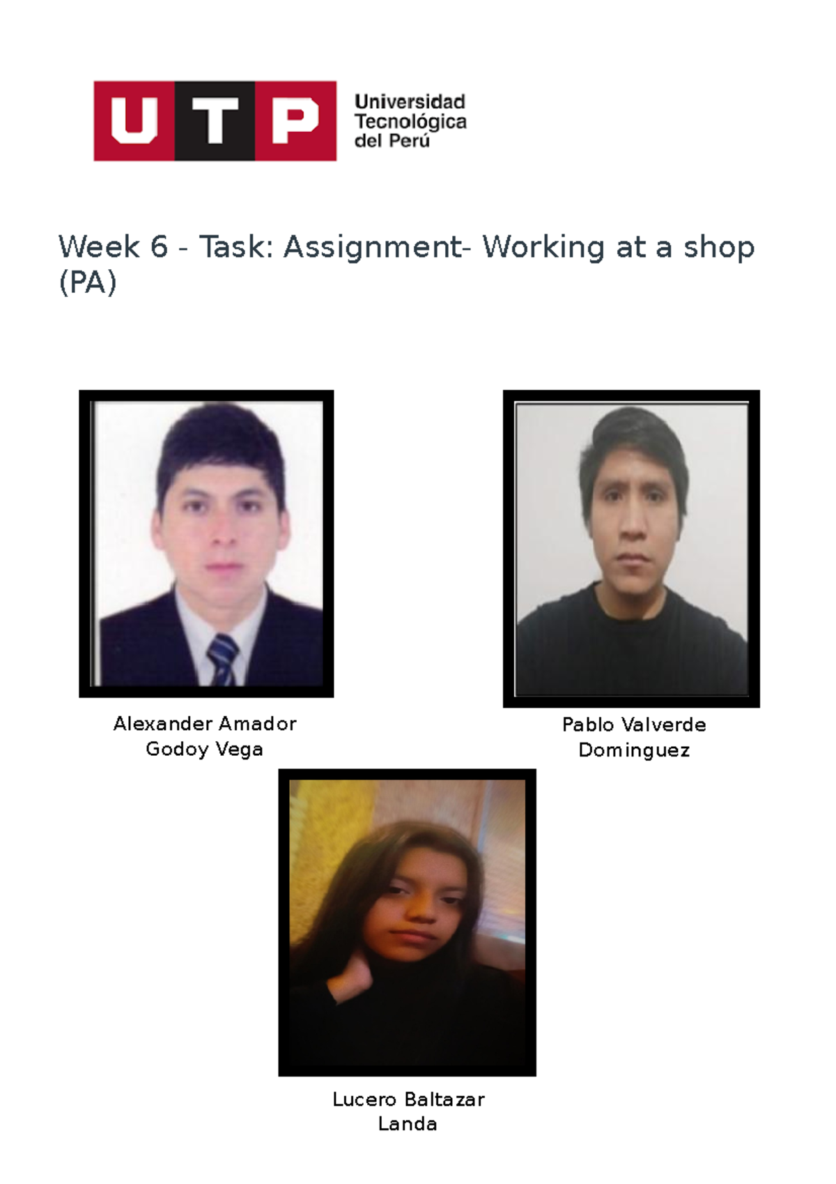 Week 8 - Task Assignment - Final Assignment Part I (PROY) - Lucero Baltazar Landa Pablo Valverde ...