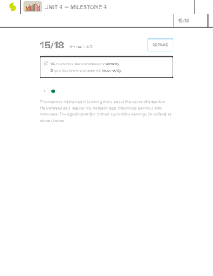 Stats milstone 5 - introduction to statistics milestone 5 - 1 22/24 ...