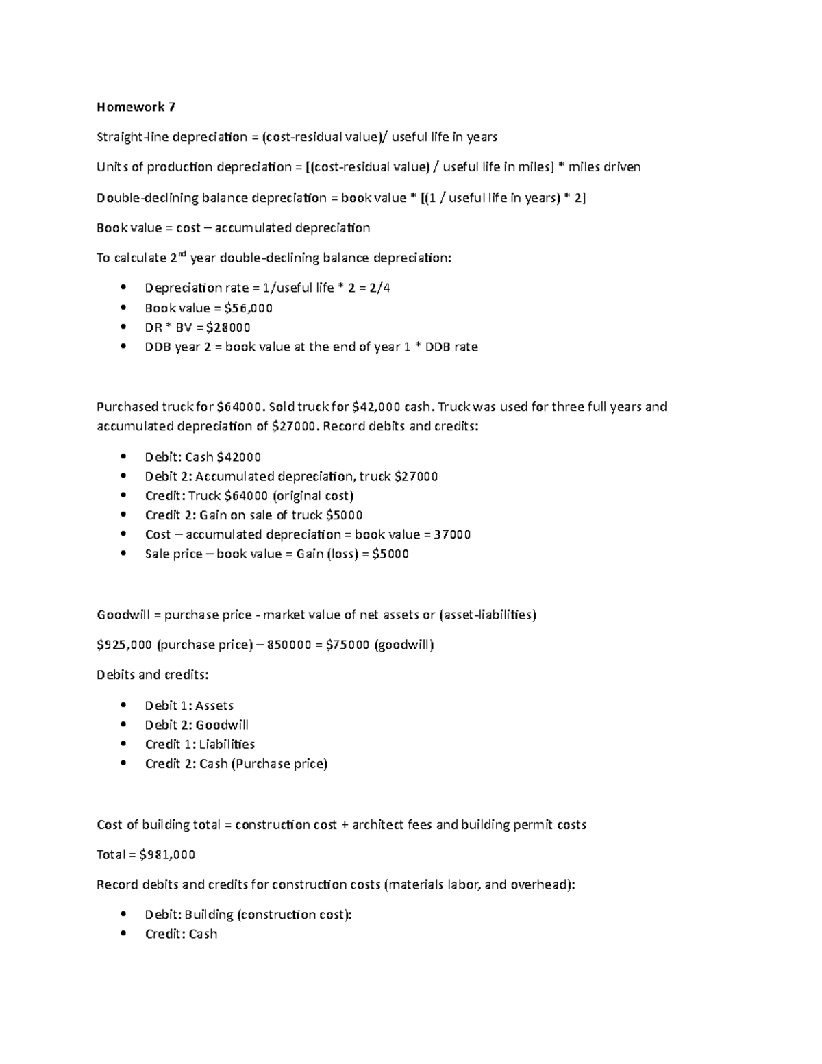 Week 7 Study Guide 5 - Lecture notes 7 - Homework 7 Straight-line ...