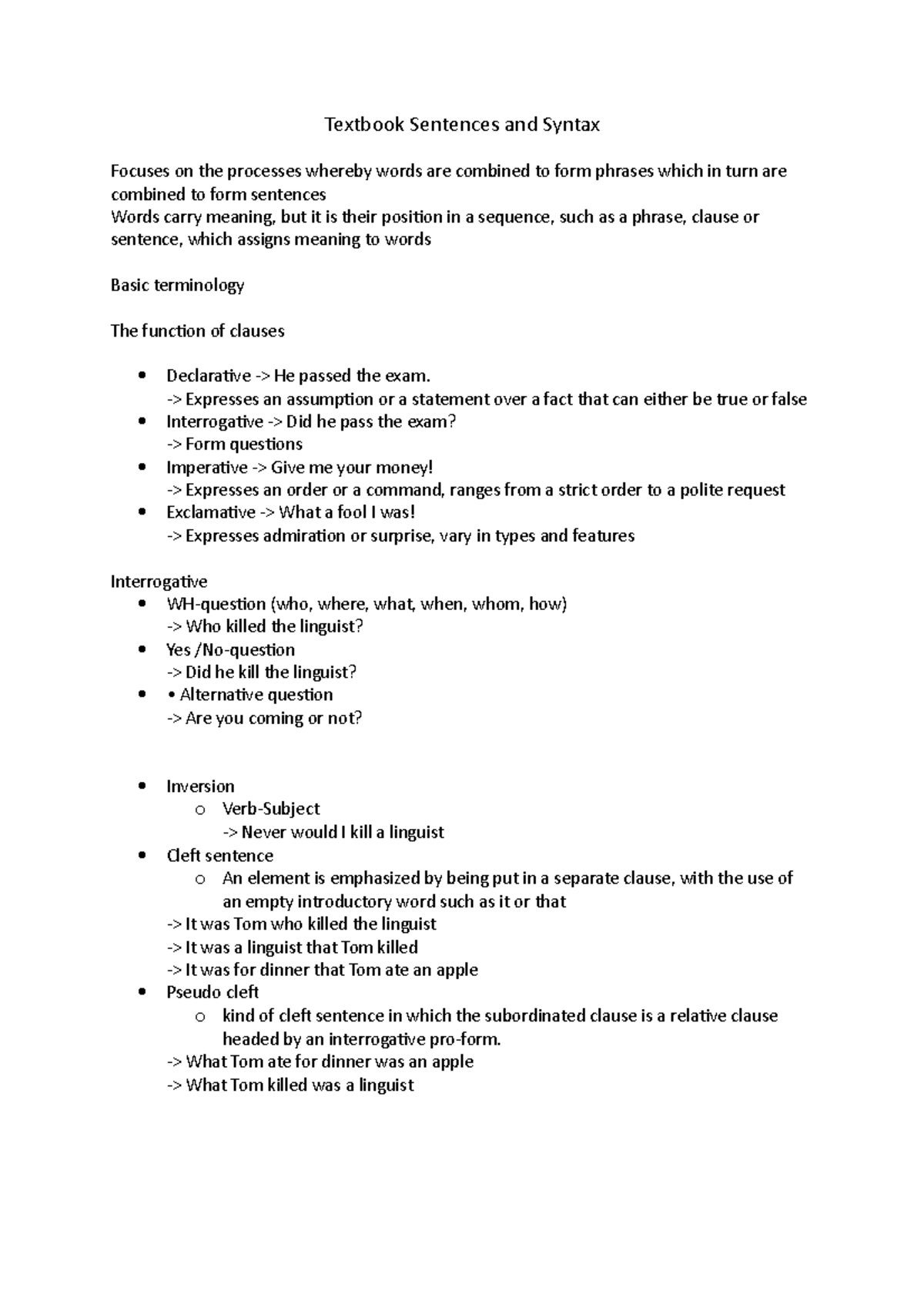 Textbook Fetzer - Textbook Sentences and Syntax Focuses on the ...
