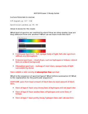 Test #1 Review Sheet - Summary Stars,Galaxies & Universe - TEST STUDY ...