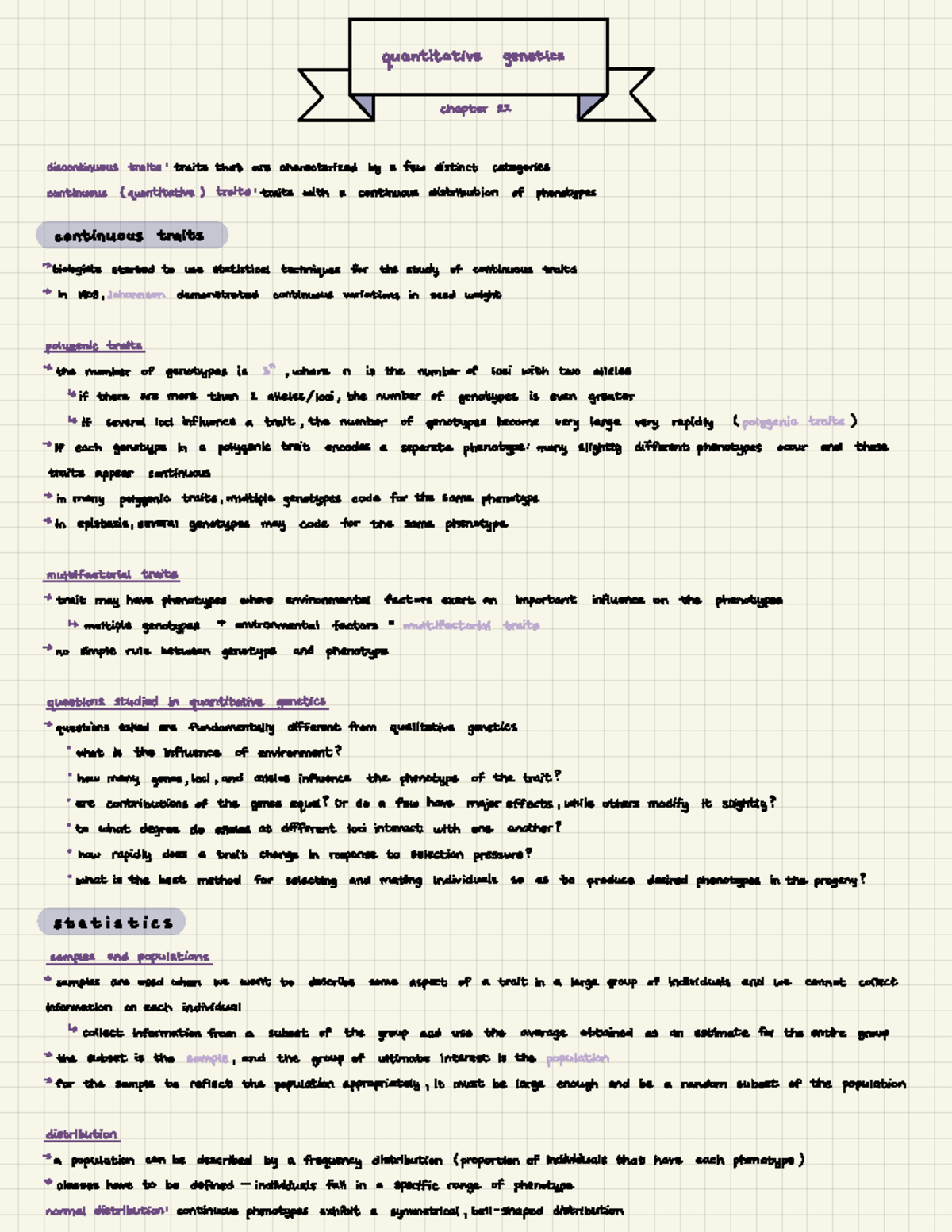 11- Quantitative Genetics - quantitative genetics chapter 22 ...