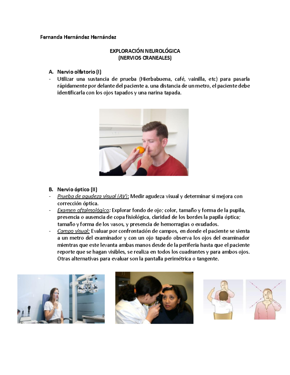 Exploracion pares craneales - Warning: TT: undefined function: 32 Warning: TT: undefined ...