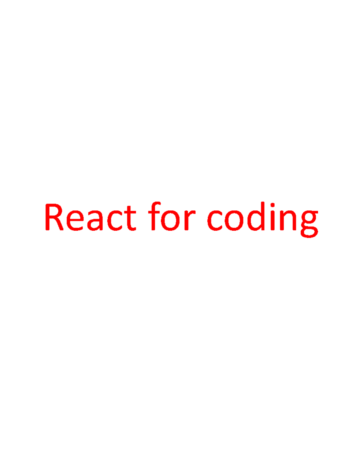 React For Coding Notes React For Coding Adding React To An 5710