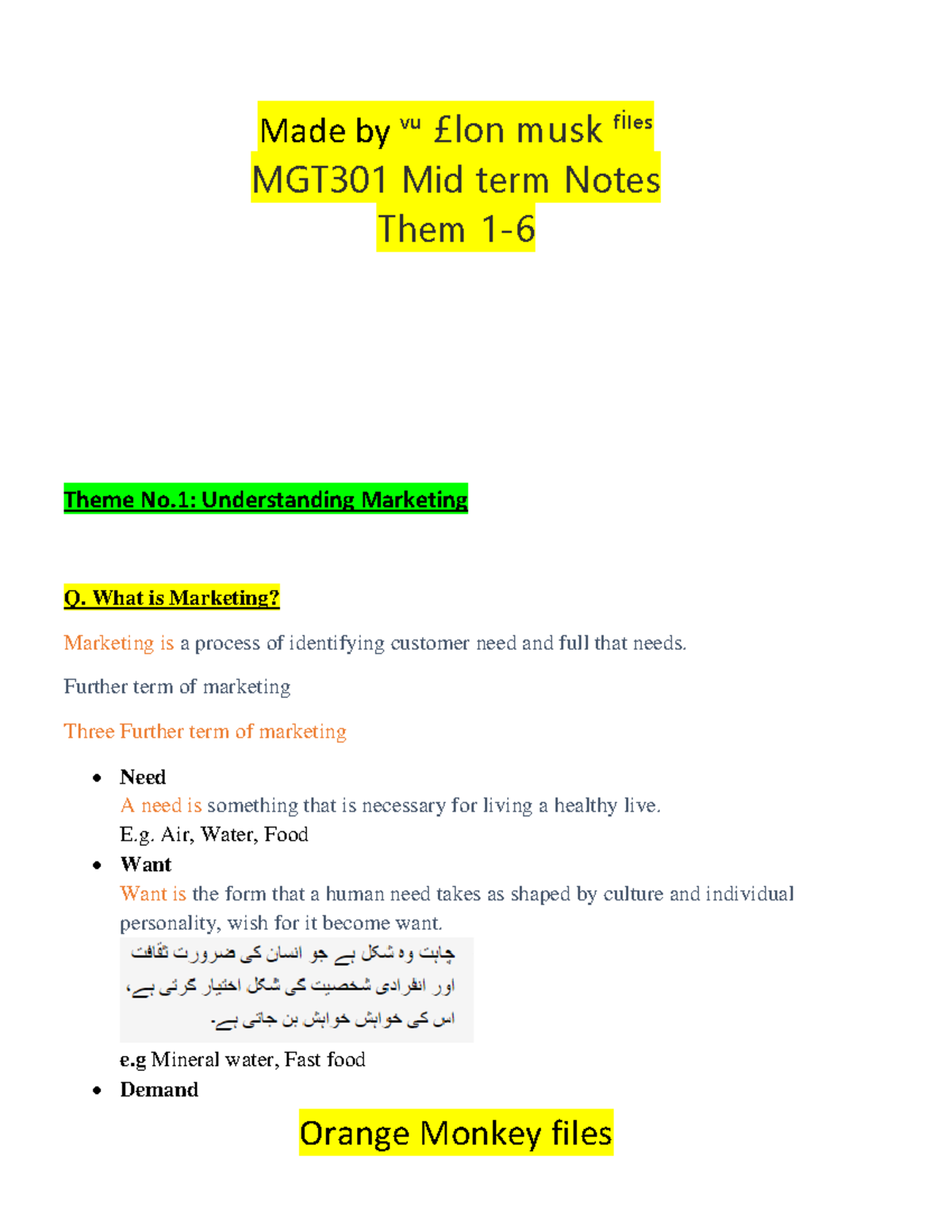 MGT301them1-6mid term notes by vu elon musk - MGT301 Mid term Notes ...