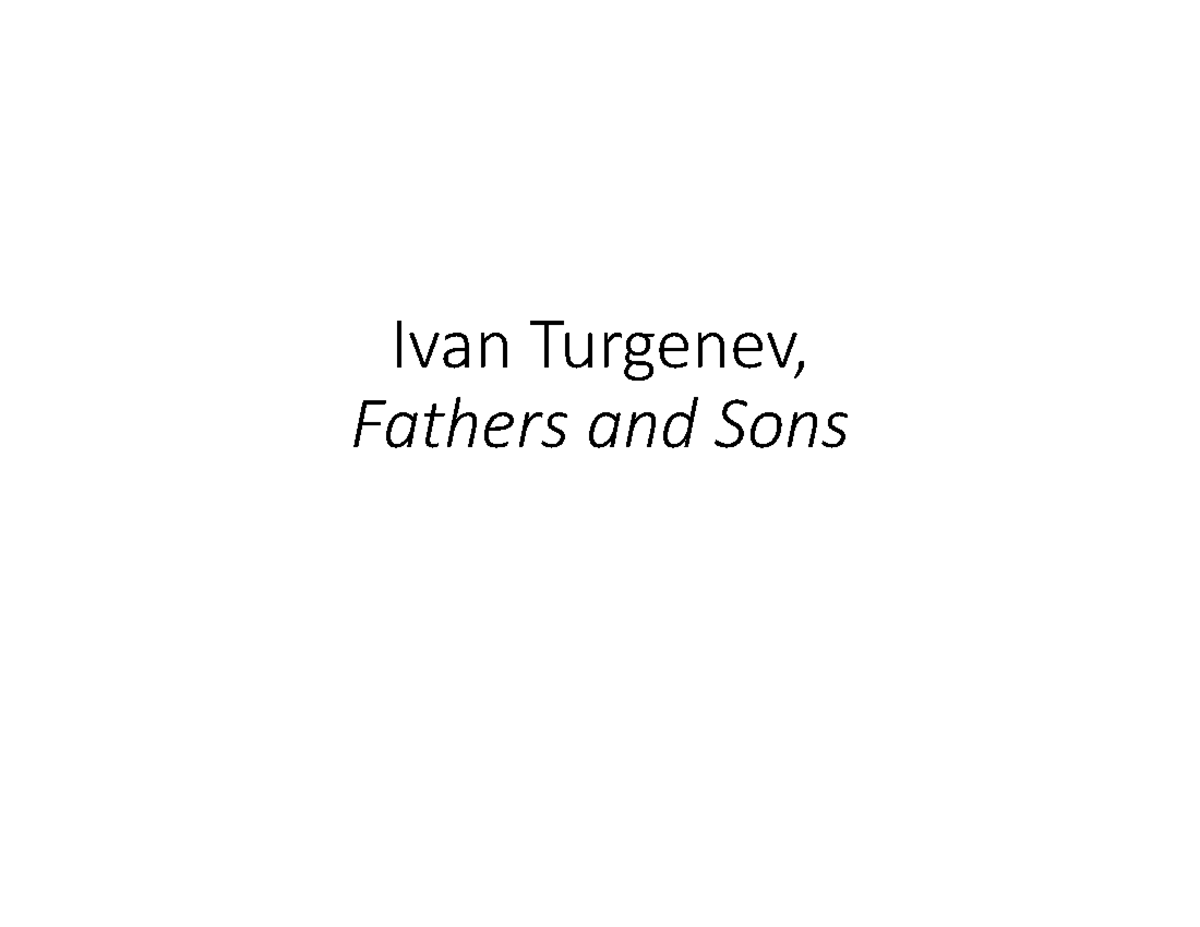 Fathers and Sons - Lecture notes on father and son in European history ...