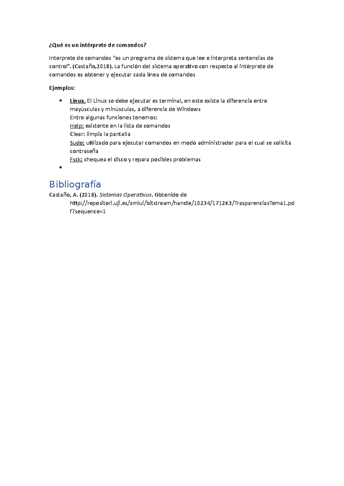 Interprete de comandos - ¿Qué es un intérprete de comandos? Interprete ...