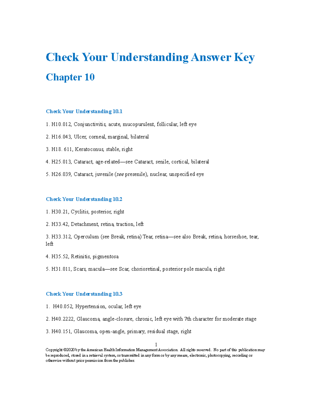 Ch10.CYU - Answer Key - Check Your Understanding Answer Key Chapter 10 ...