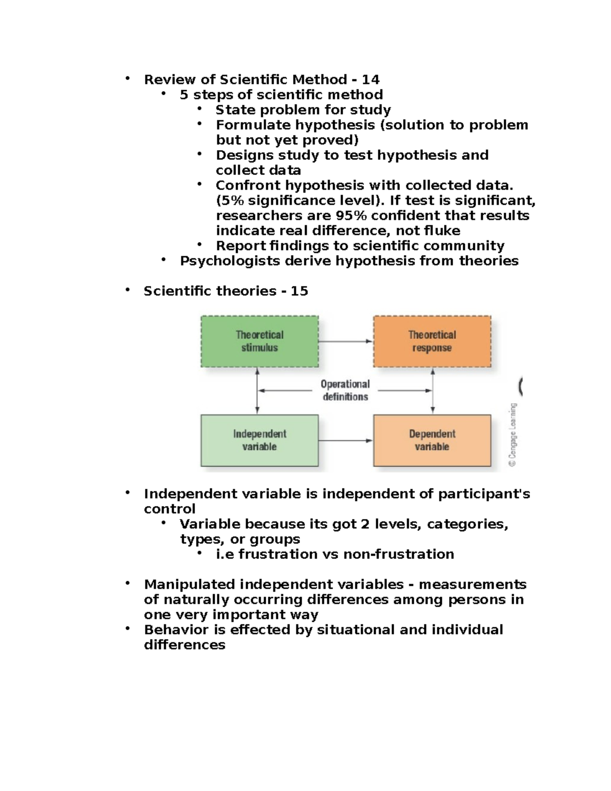 Chapters 1 and 2 Exam Study Guide - Review of Scientific Method - 14 5 ...