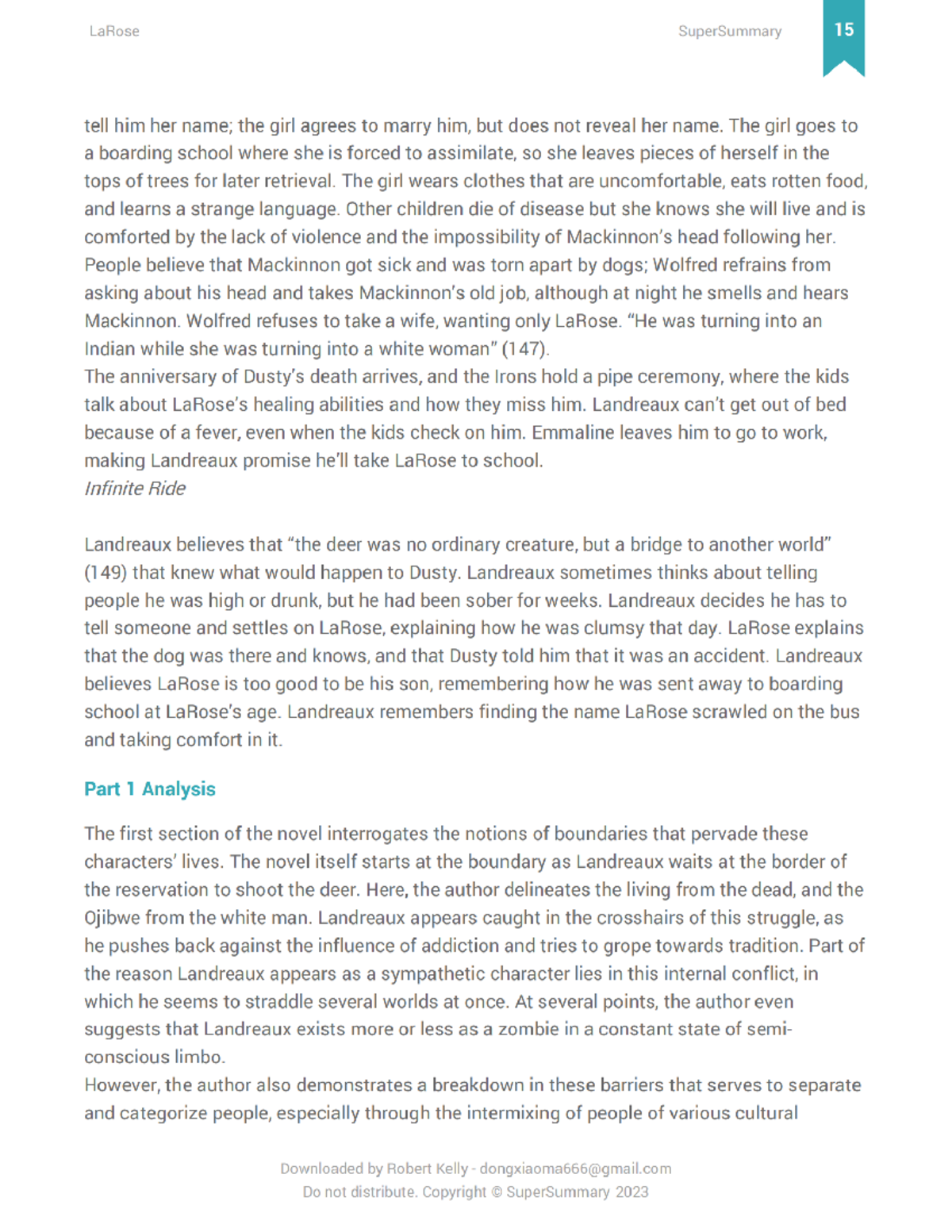 La Rose - Super Summary Study Guide 16 - Biology 101 - Studocu