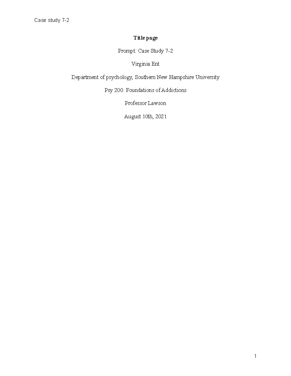 FOA case study final !!!!!!!!!!!!!!!!!!!!!! - Title page Prompt: Case ...
