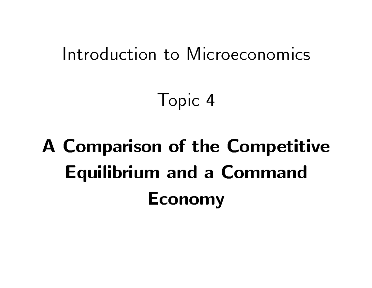 101Winter 2023Slides Class 7 v1 - Introduction to Microeconomics Topic ...