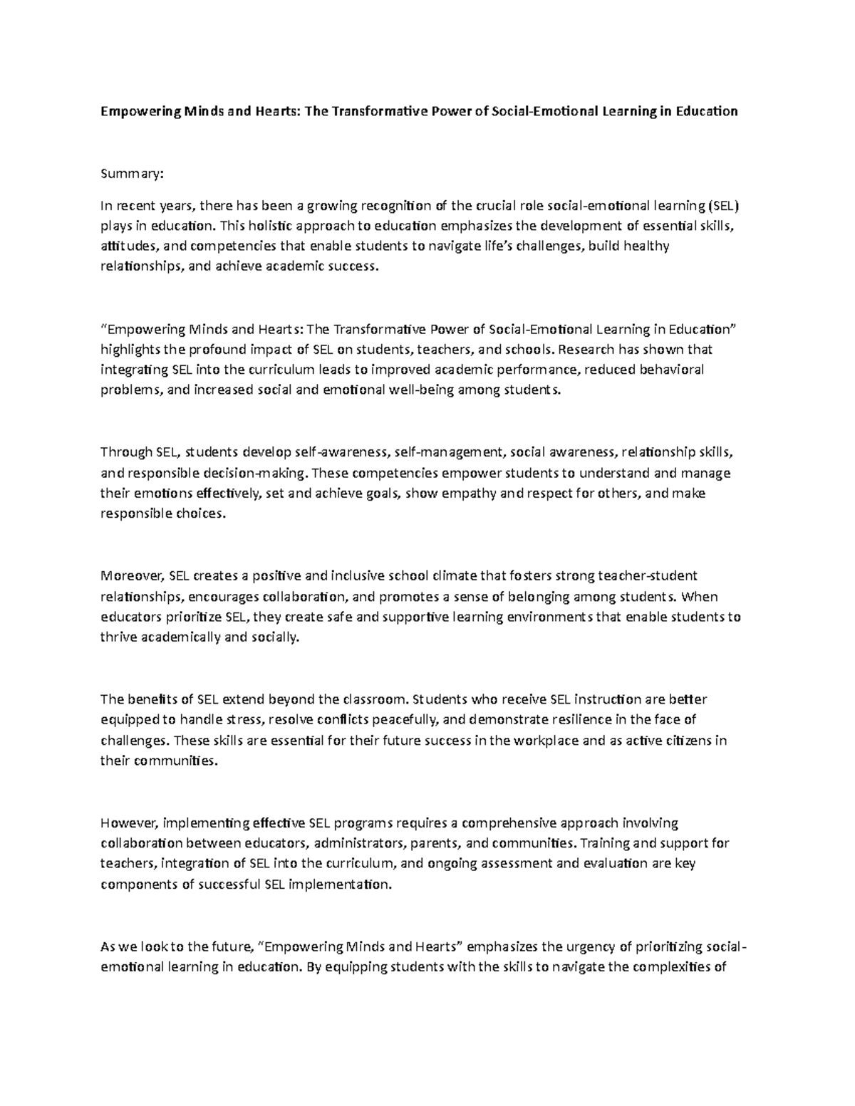 Empowering Minds and Hearts — The Transformative Power of Social ...