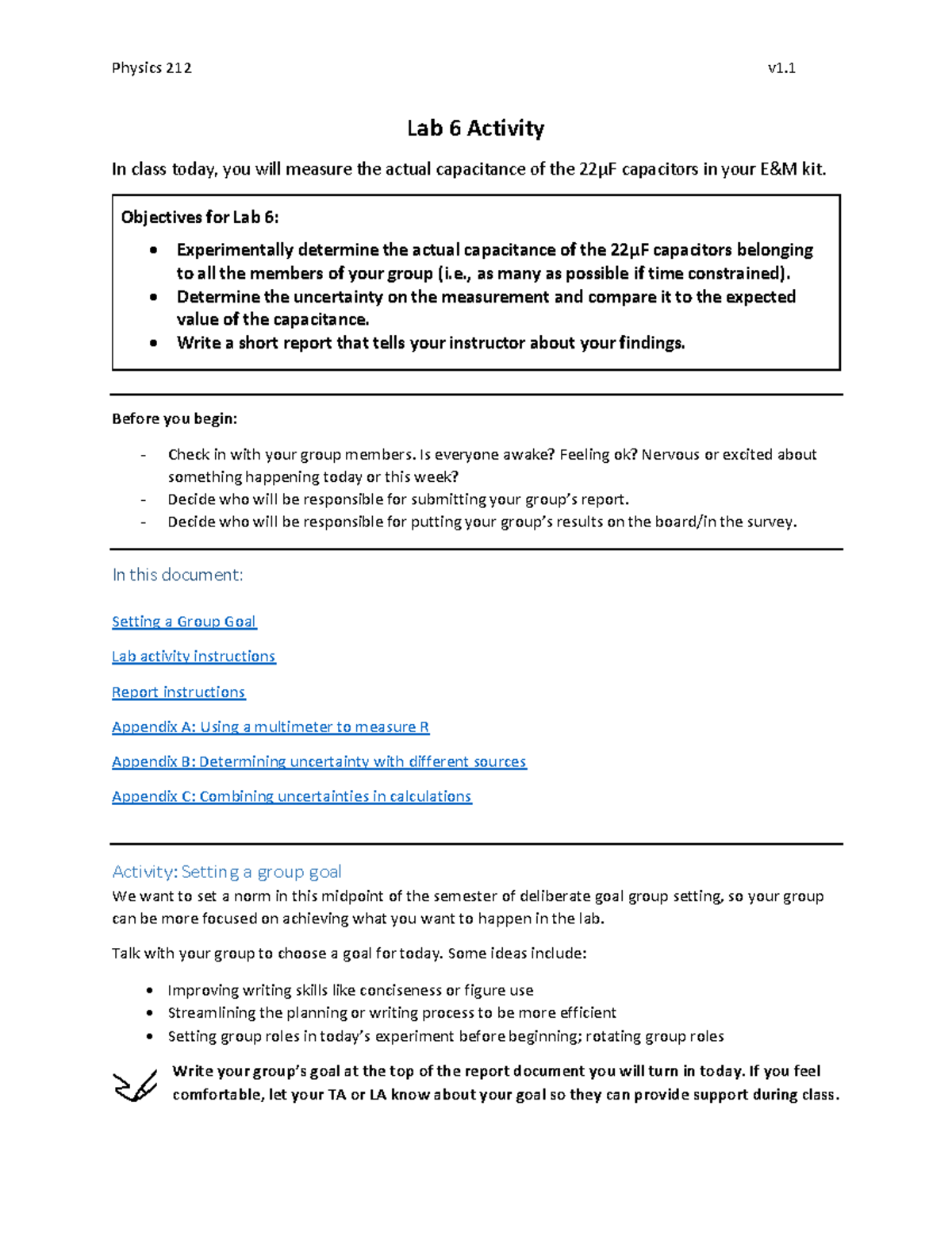 Lab6 activity - lab 6 acti - Lab 6 Activity In class today, you will ...