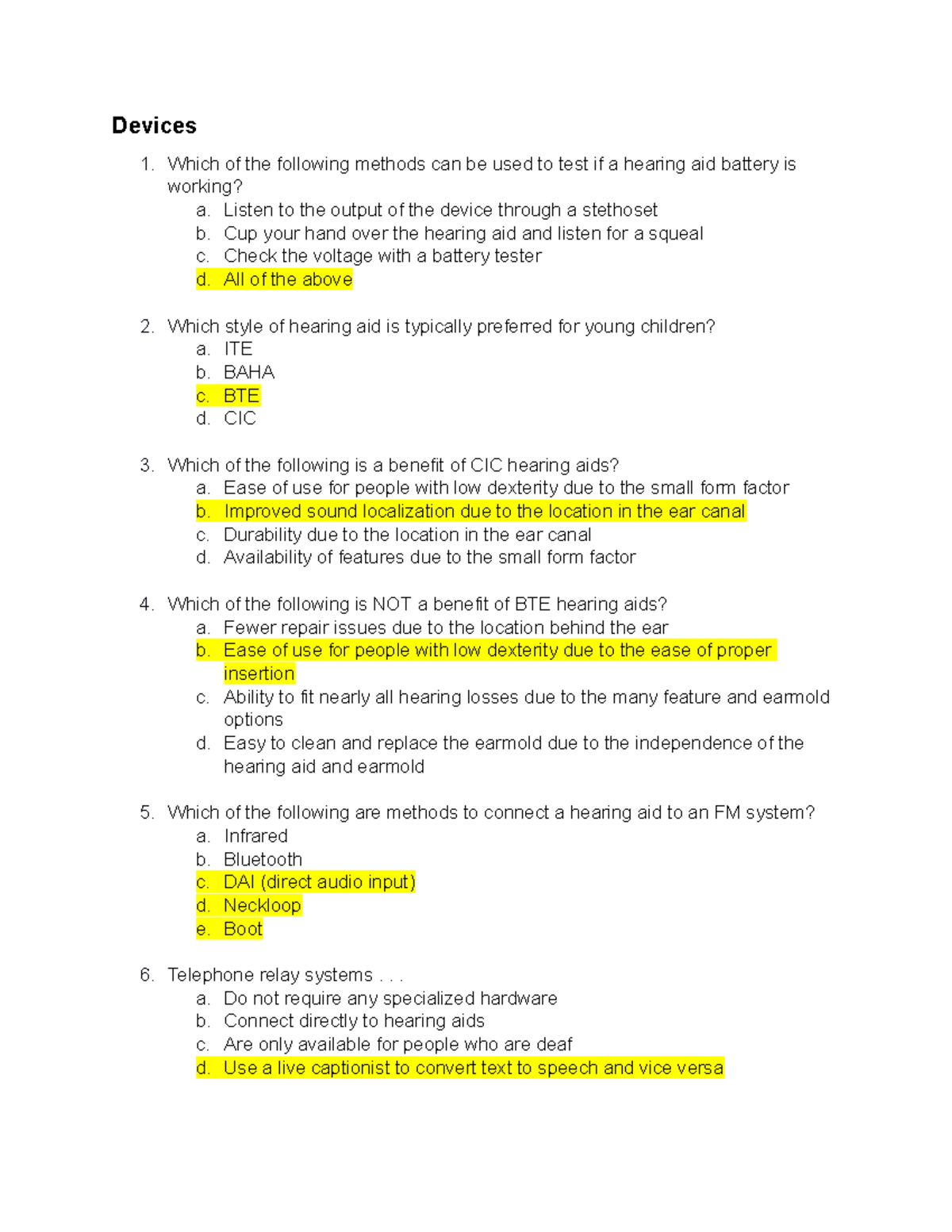 Quiz questions and answers - Devices Which of the following methods can ...