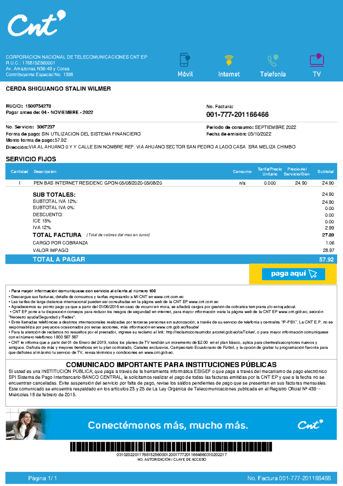 001-777-2011 66466 - DERECHO CIVIL - CORPORACION NACIONAL DE ...