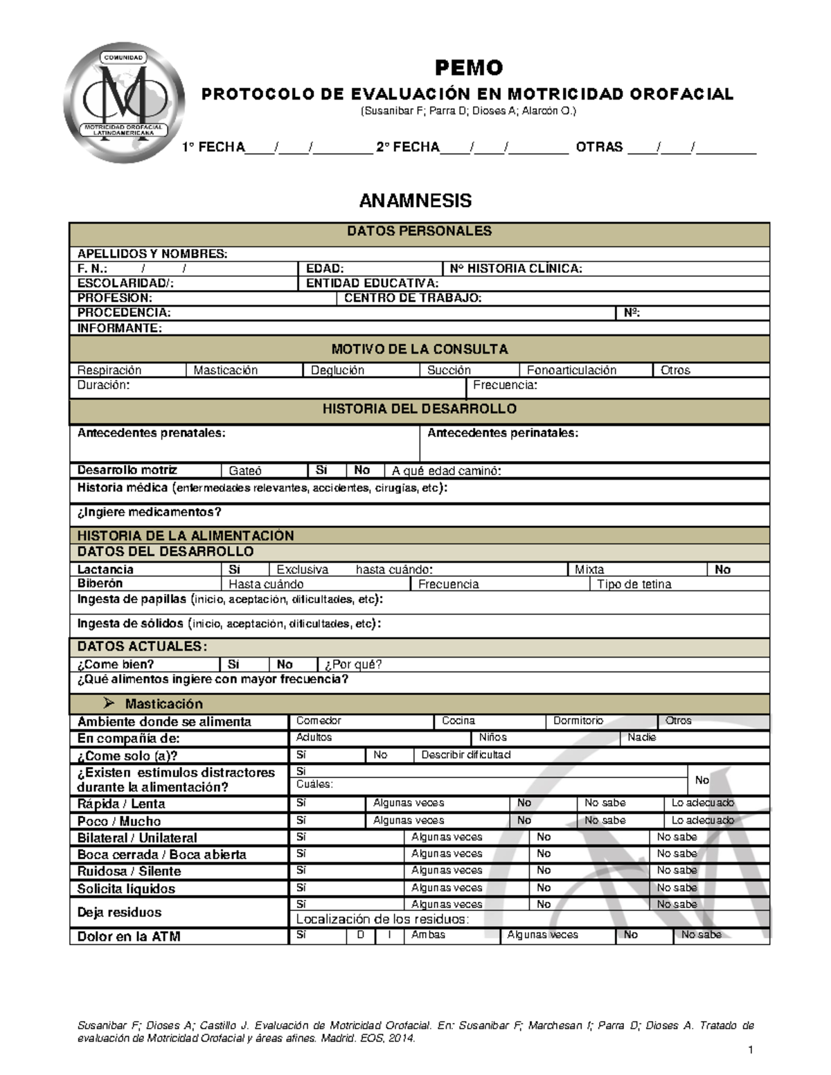 PEMO-Español-09 - TEST - Susanibar F; Dioses A; Castillo J. Evaluación ...