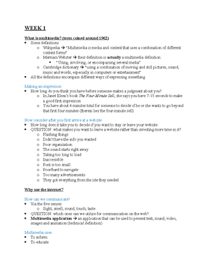 1033 Notes + Video answers and exam notes - COMP SCI 1033A NOTES ...