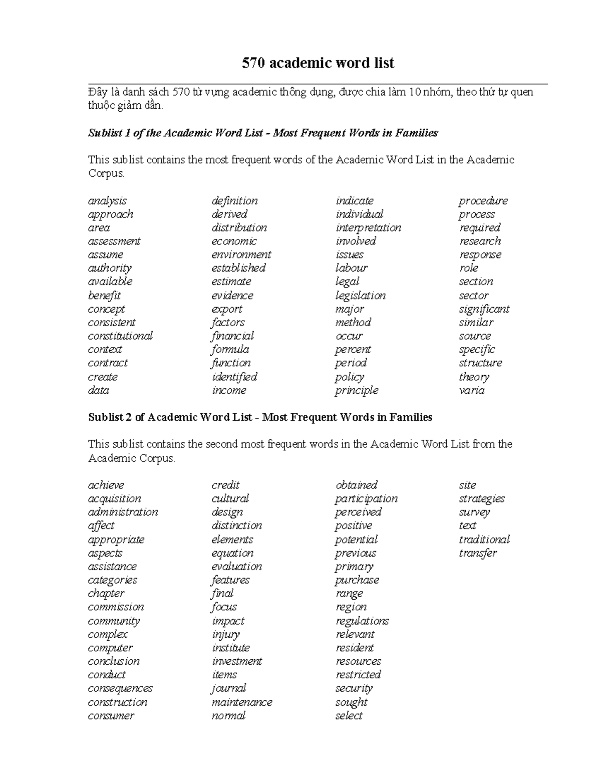 570 Academic Word List 570 Academic Word List y L Danh S ch 570 T 570-academic-word-list-570-academic-word-list-y-l-danh-s-ch-570-t