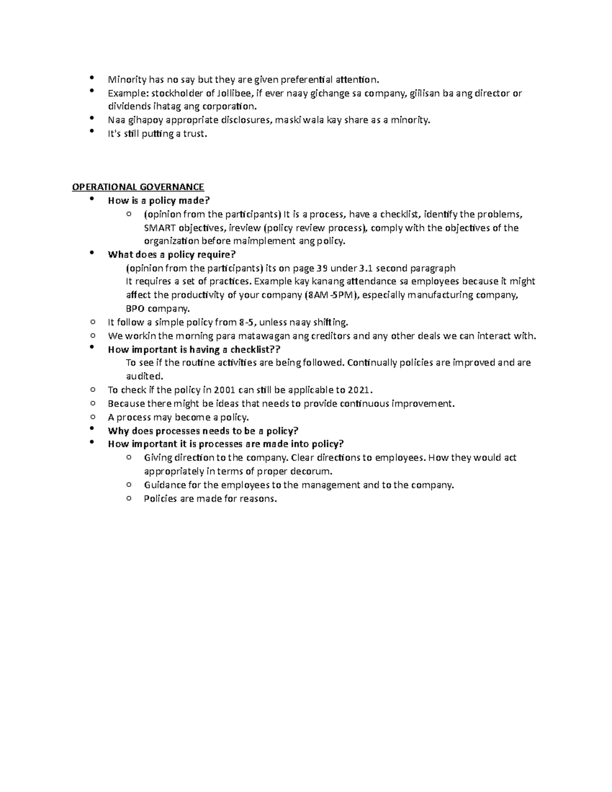 Operational Governance_ Policy Process and Management - BS accountancy ...