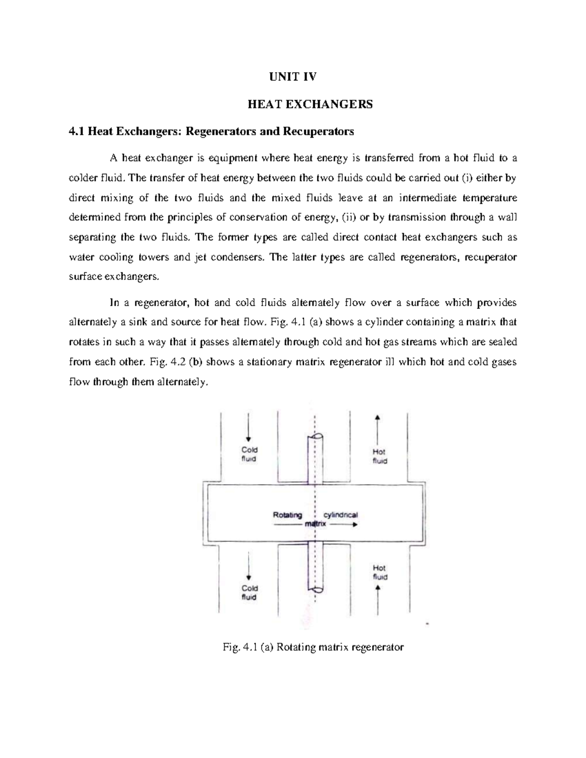 HEAT Exchangers notes - ####### UNIT IV ####### HEAT EXCHANGERS ...