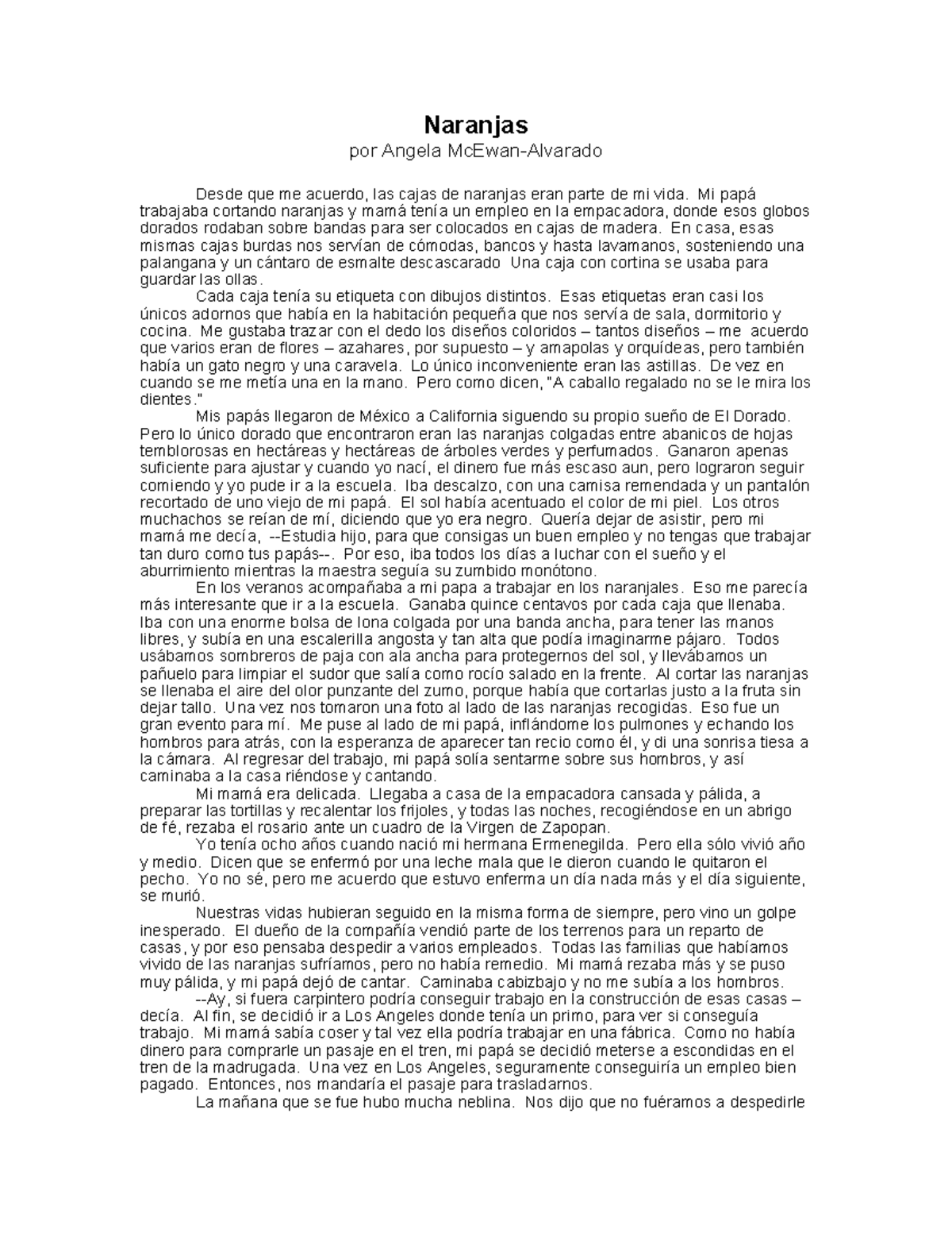 Naranjas Angela Mcewan Alvarado