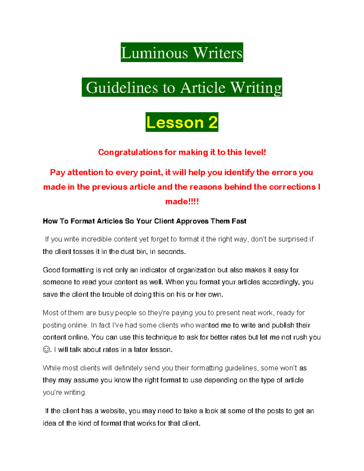 Management planning - Luminous Writers Guidelines to Article Writing ...