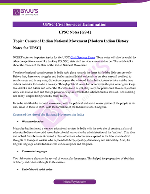 Modern History - Modern History Chapter 2 Modern India Notes:Prelim ...