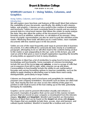 [Solved] This week we discussed how to use the advanced table and graphics - Office Applications ...