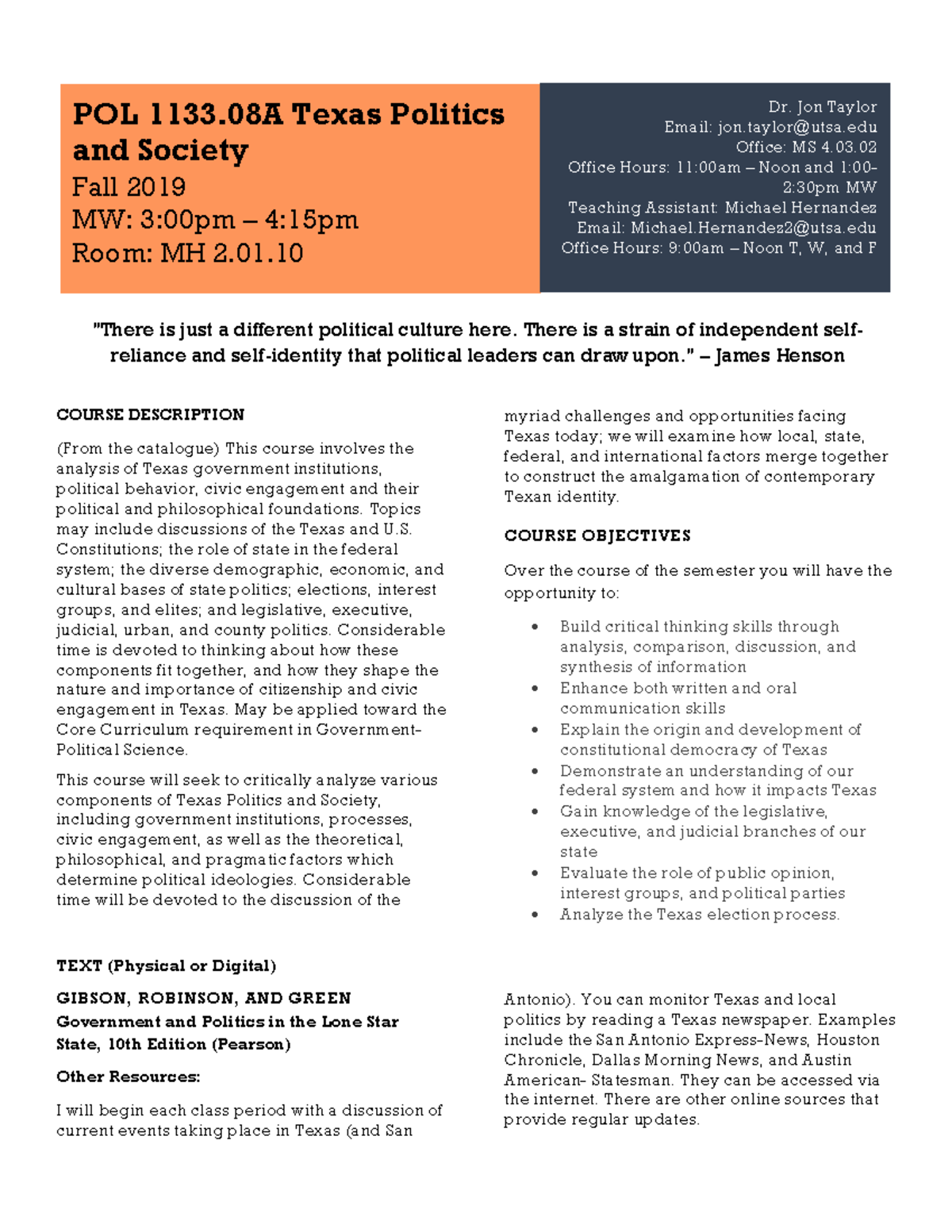 Texas' Pol - This is what the year will be like - Warning: TT ...