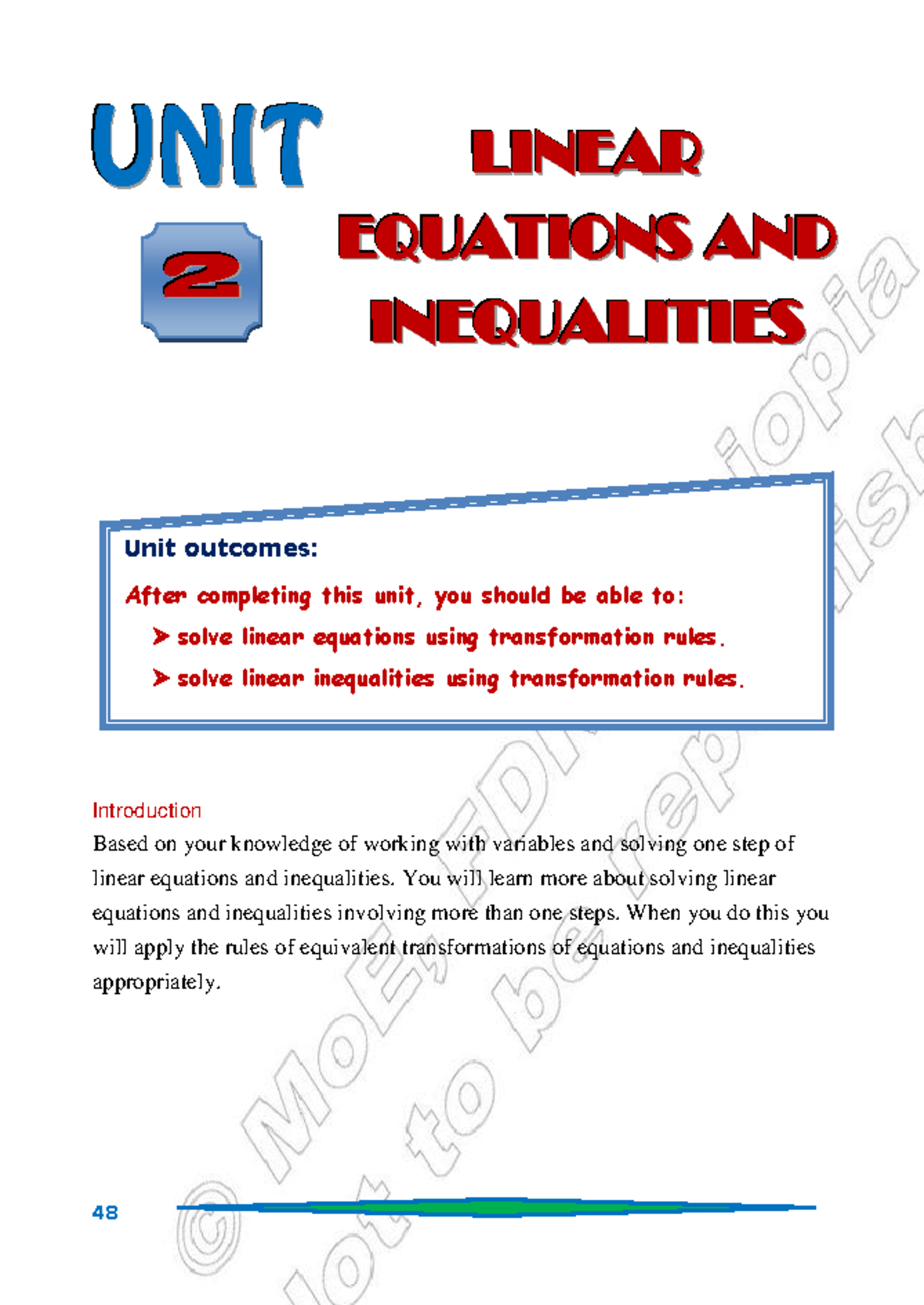 7-unit2 - UUN UNNIIITTT Introduction Based on your knowledge of working ...