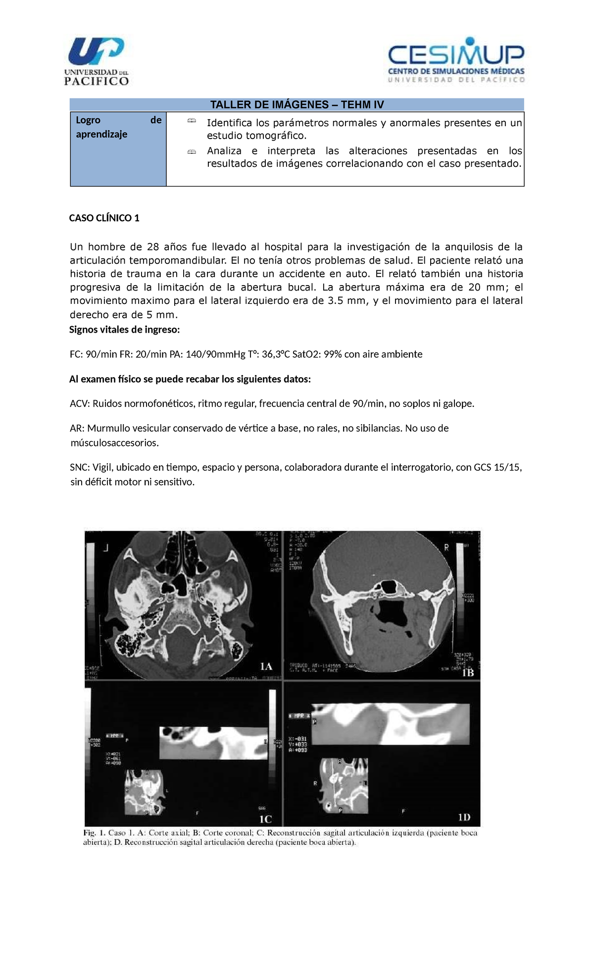 Casos clinicos de TEHM - Habilidades médicas - TALLER DE IMÁGENES ...
