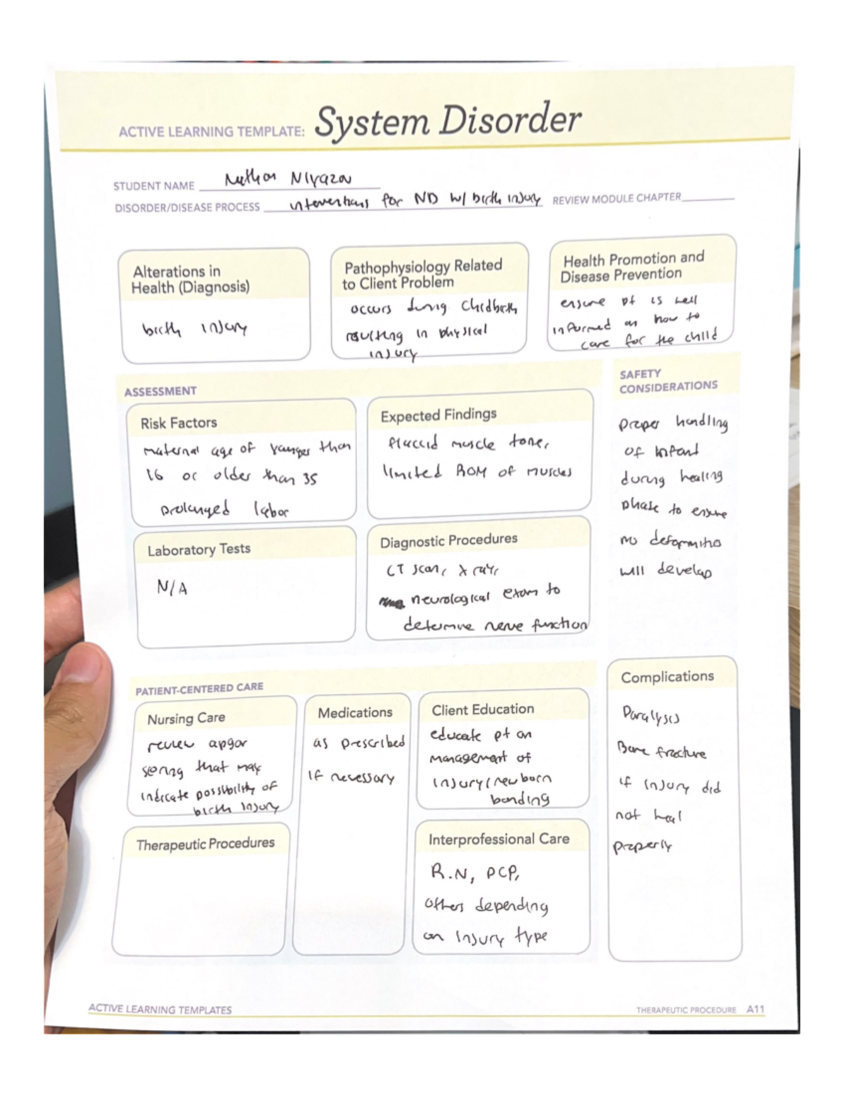 System Disorder - Ati templates - NRS 240 - Studocu