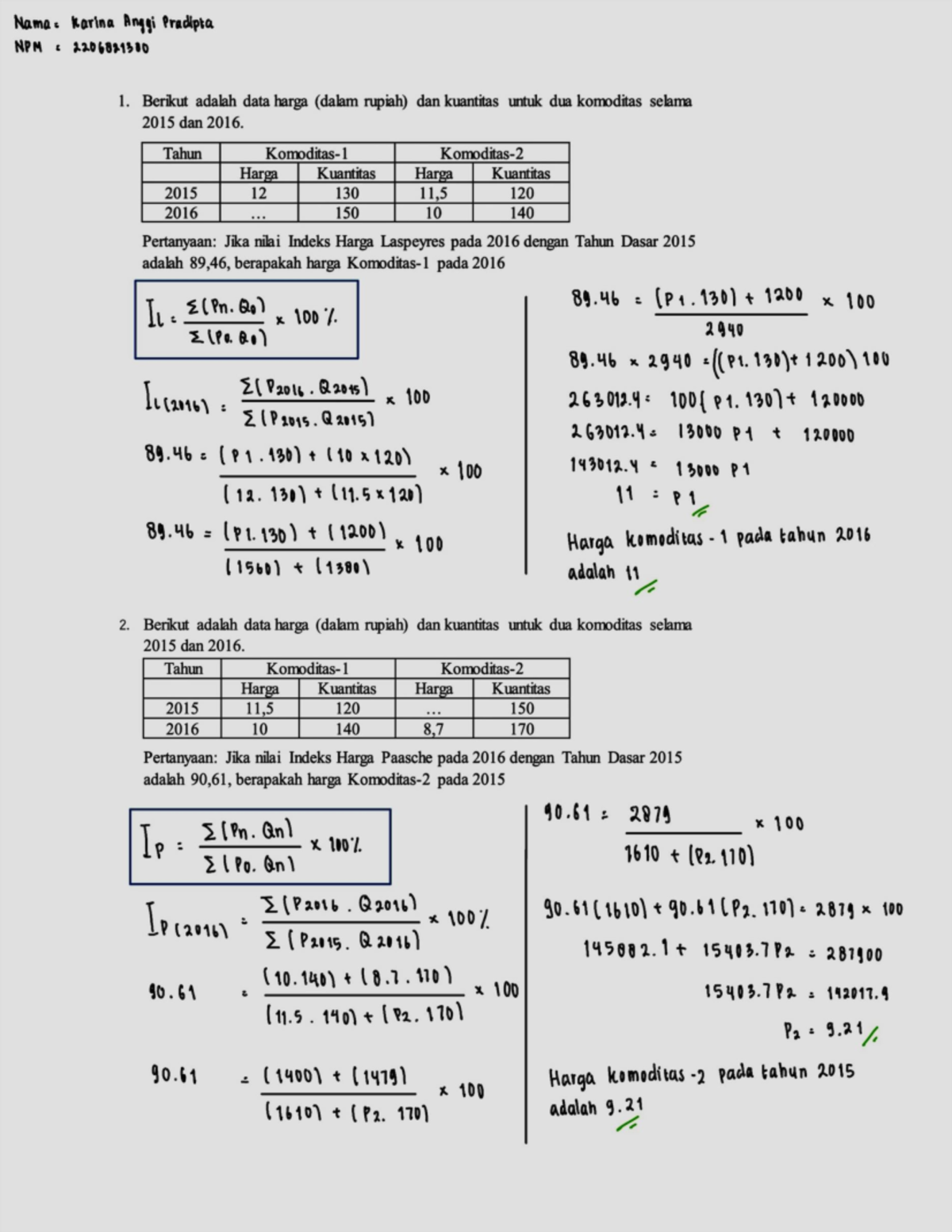 Individual Assignment Week 4 Statdas - Karina Anggi Pradipta - 2206821380 - Statistika Ekonomi ...