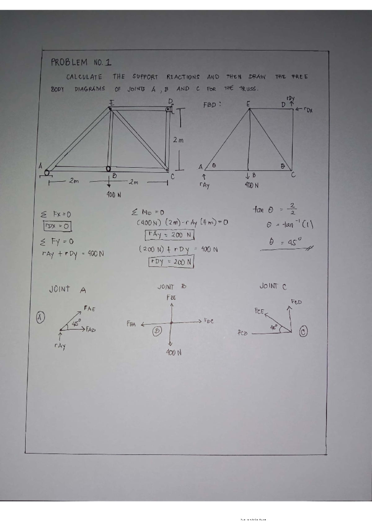 Statics OF Rigid Bodies FREE BODY Diagram, Centroid,AND Others - JOINt ...